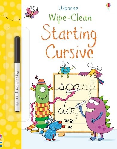 Amazon.com: Wipe-Clean Starting Cursive: An Interactive Wipe-Clean Book ...