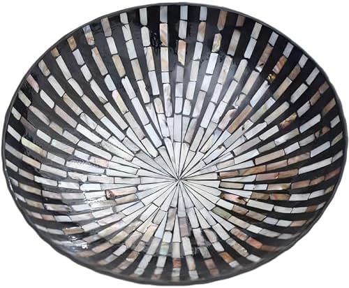 Amazon.com: Deco 79 Mother of Pearl Shell Living Room Decor Tray, Oval ...