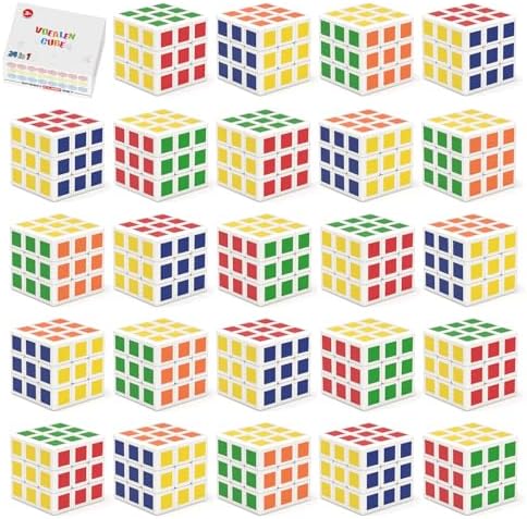 24 Mini Magic Cubes for School Rewards and Classroom Prizes Ideal for ...