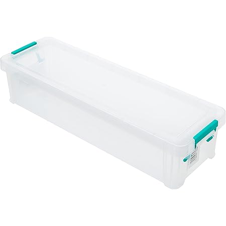 EXTRA LARGE CLEAR PLASTIC STORAGE BOX WITH LID 133 LITRE : Amazon.co.uk ...