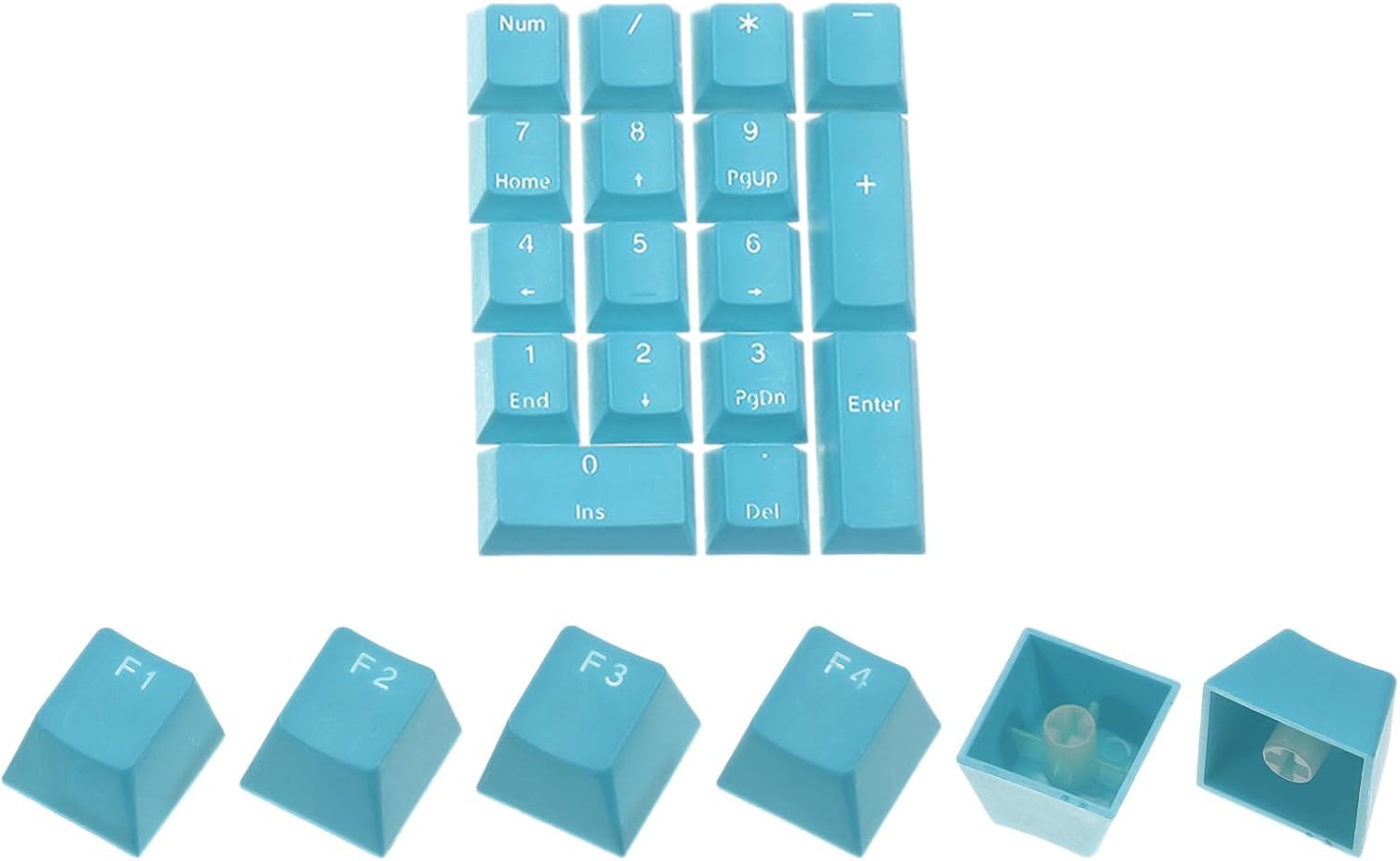 Amazon.com: MECCANIXITY 17 Key PBT Keycap Set OEM Profile Backlit ...