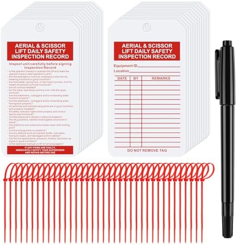 Amazon.com: LemonSecret 50 Pcs Alert Aerial & Scissor Lift Daily ...