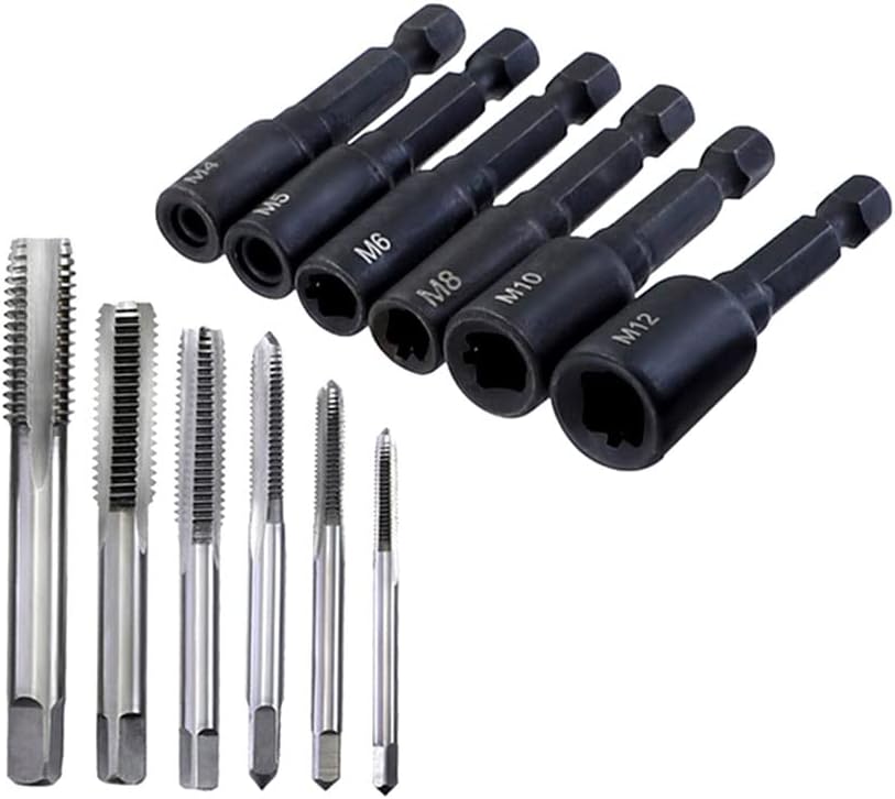 Amazon.com: Tap Die Socket Adapter 1/4" Hex Shank Metric Screw Tap ...