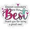 Amazon.com: 500pcs Repeat Customers are The Best Stickers Roll ...