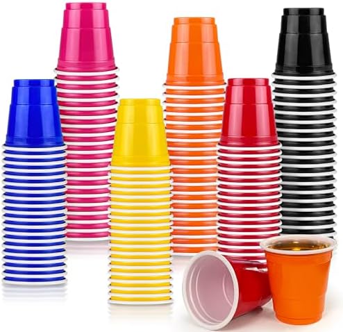 Amazon.com: TOSPARTY 120Pcs 2oz Plastic Shot Cups Mini Disposable ...