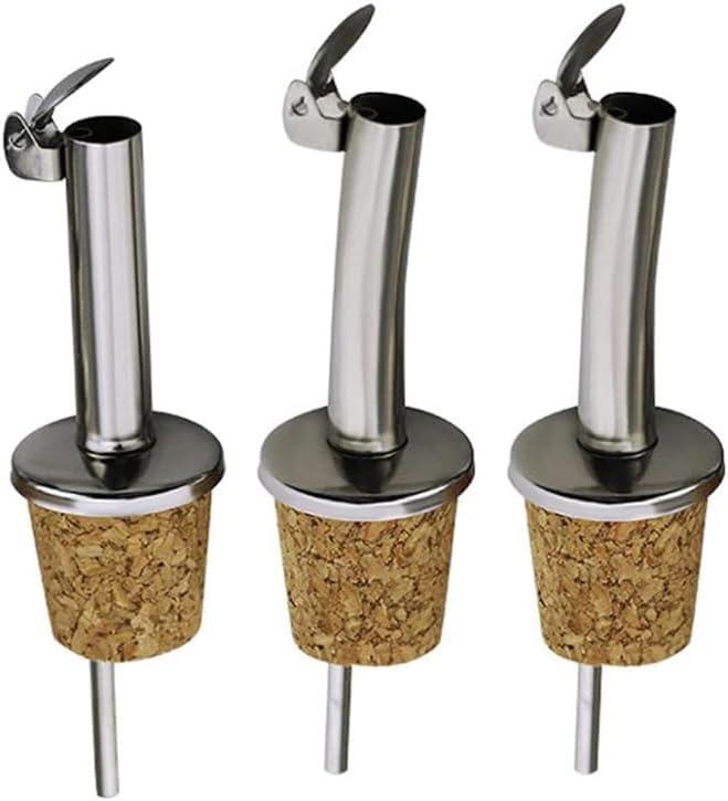 Amazon.com: DALIweigo 3 Pcs Stainless Steel Cork Bottle Pourers Cork ...