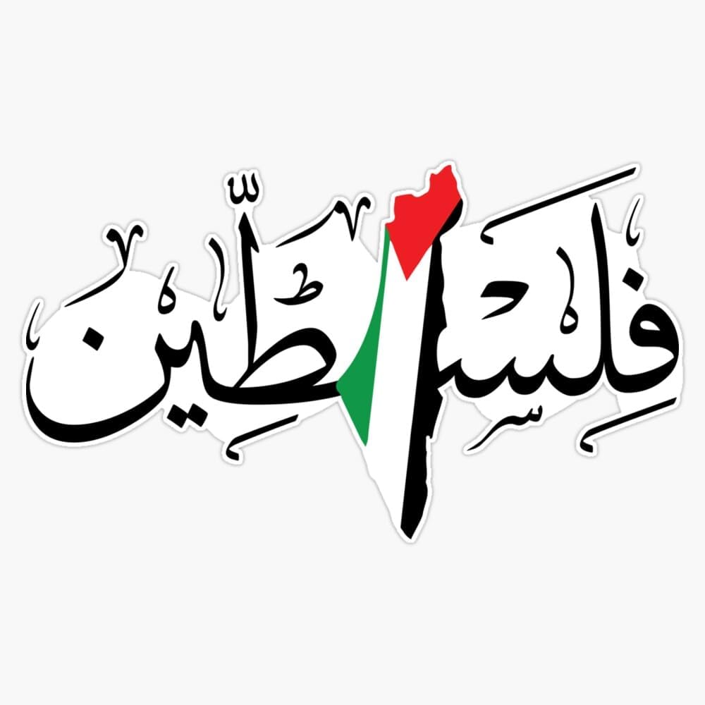 Amazon.com - Palestine Arabic Calligraphy Name with Palestinian Freedom ...