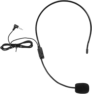 Amazon.com: Kisangel Wired Headset Microphone for Teachers Guides ...