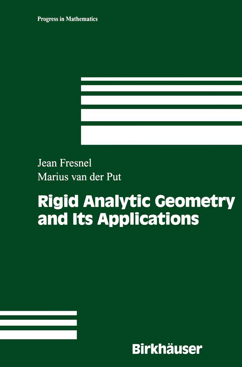 Snapklik.com : Rigid Analytic Geometry And Its Applications