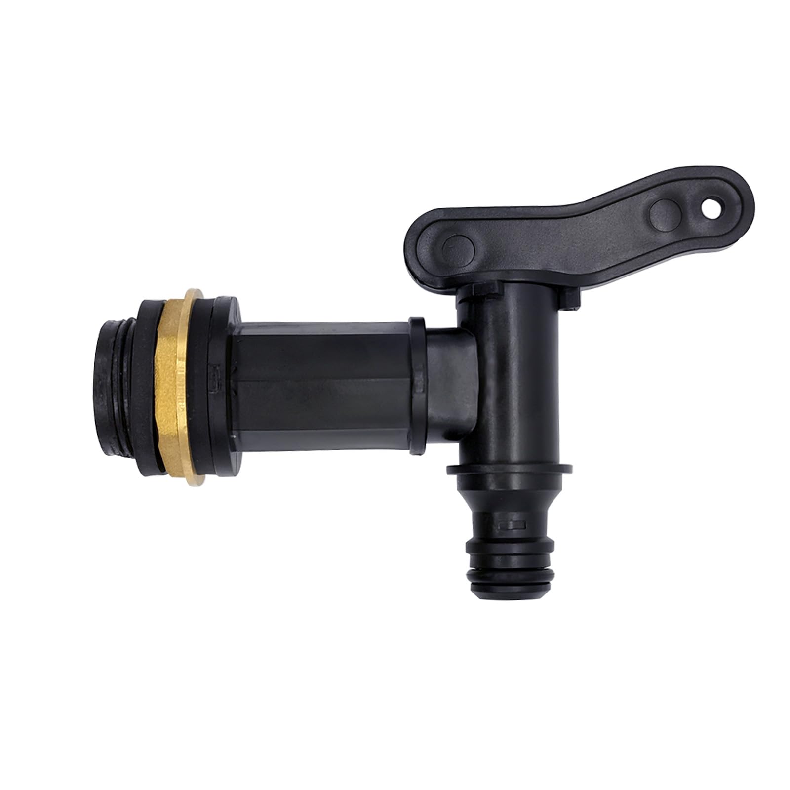 Desenda Water Butt Tap Valve with Rubber Seal and Brass Clasp Hosepipe ...