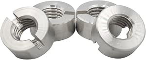 Amazon.co.jp: MAHARI 2-10pcs M3 M4 M5 M6 M8 M10 M12 SUS304 Stainless Steel Slotted Round Nuts ...