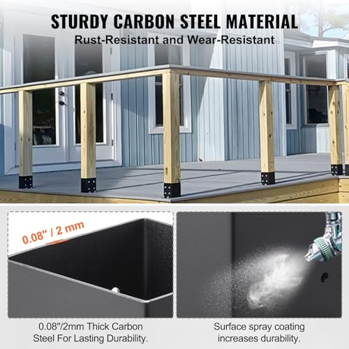 Snapklik.com : 6x6 Post Base 4 Pcs, Inner Size 56"x56" Post Base ...