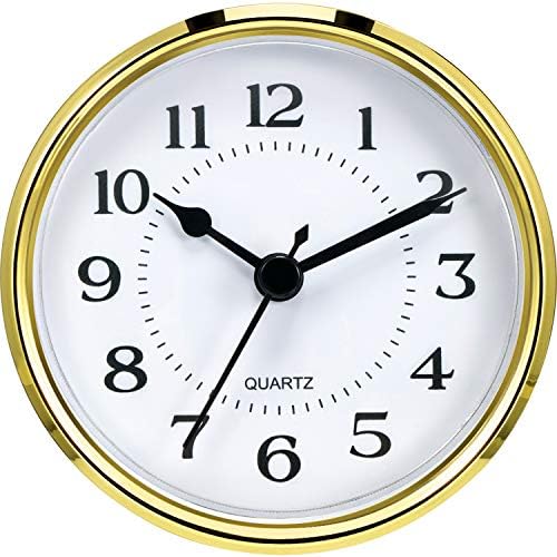 Amazon.com: OSALADI Clock Insert 3 Inch Round Quartz Clock Fit-up ...