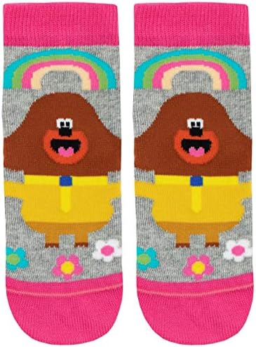 Amazon.com: Hey Duggee Girls' Squirrel Club Socks Pack of 3 Size 7 to 9 ...