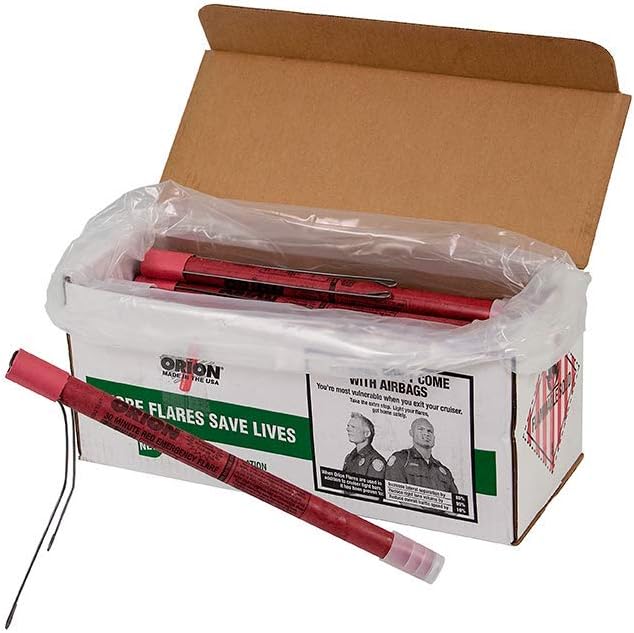 Amazon.com: 30 Minute Road Safety Flare (36 Pack), Waxed (with Stand ...