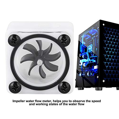 Flow Meter Indicator, G1/4″ Impeller Water Flow Meter, Revolving Speed ...