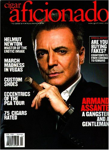 Cigar Aficionado. April 2008. Volume 16, No. 3. Armand Assante cover ...