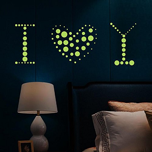 Jaamso Royals 'Radium Luminous dots ' Glow in Dark Sticker (PVC Vinyl ...