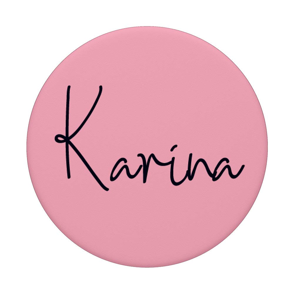 Karina In Cursive Karina Name Hand Lettering In Faux Gold Letters
