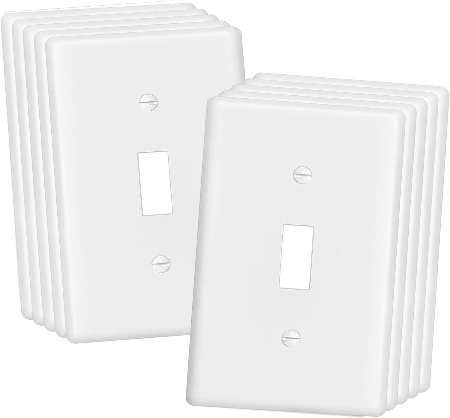 Toggle Light Switch Wall Plate 1-Gang Electrical Device Faceplates ...