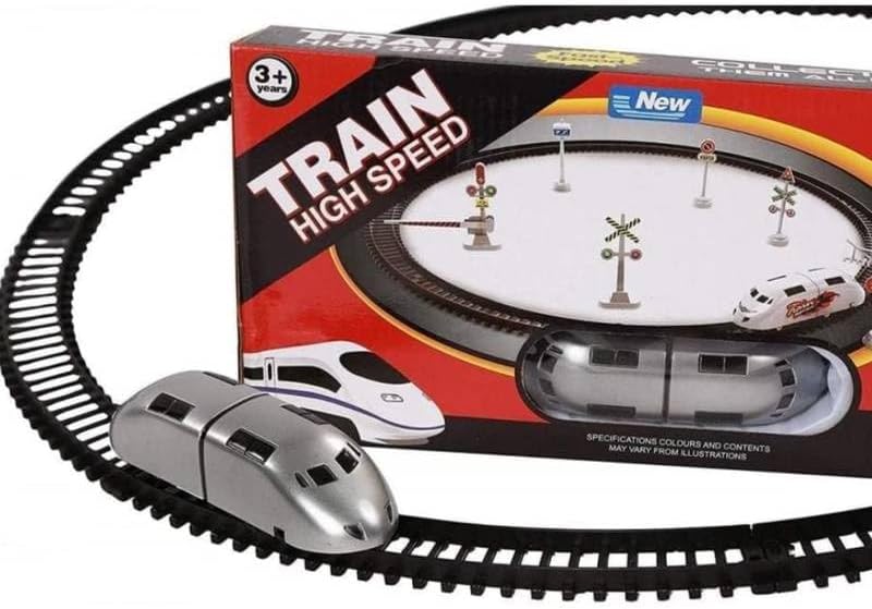 Buy High Speed Bullet Train Toy Set with Tracks and Signals for Kids ...