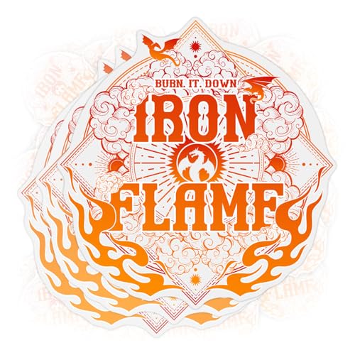 Amazon.com: Fantasy Fourth Wing Iron Flame Stickers Xaden Riorson Wing ...