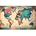 Amazon.com: 5D World Map Diamond Painting Kits - Retro Oil Painting ...