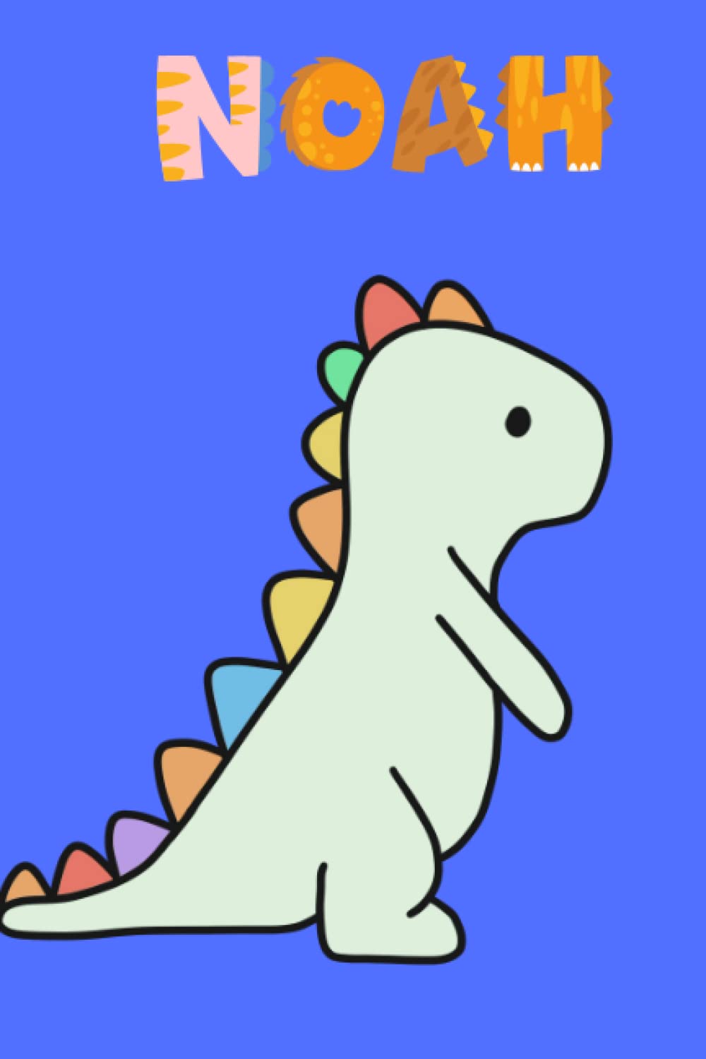 Kids personalised Dinosaur notebook Noah: NOAH personalised kids book ...