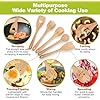 Amazon.com: Wooden Cooking Utensil Set, Cute Spatula Set, Funny Bamboo ...