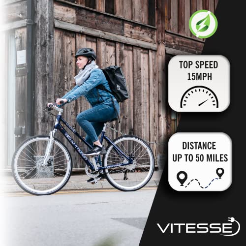 Vitesse Beam Lightweight Electric Bike for Adults, 50 Miles Range, 8 ...