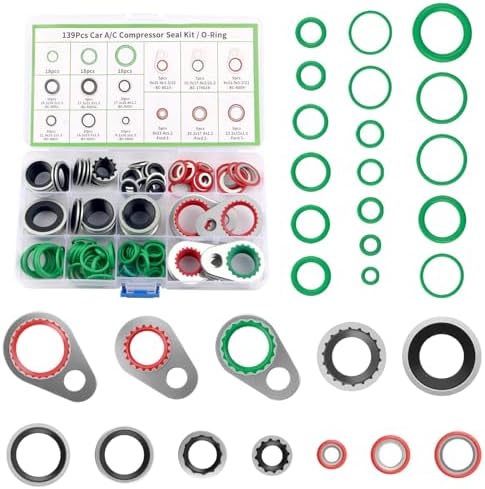 Amazon.com: 139PCS Professional AC O Ring Kit,30 Sizes Includes 54 ...