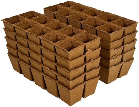 Amazon.com: GCVOPTON 20 Pack Peat Pots, 240 Cells Biodegradable ...