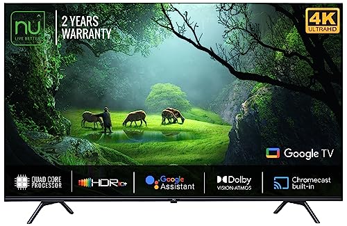 Nu 109 cm (43 inch) Google Series 4K Ultra HD QLED Smart TV LED43QUGNX ...