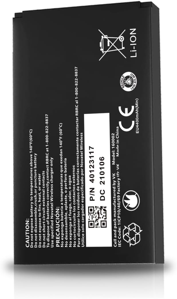 Amazon.com: Qoutmcuy MiFi 8800L Battery,𝟱𝟭𝟬𝟬𝗺𝗔𝗵 Replacment Battery for ...