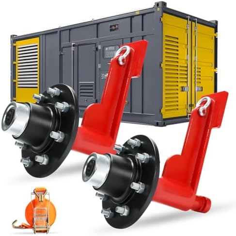 Amazon.com: Shipping Container Wheels 6-Lug EZY Wheels + Ratchet Straps ...