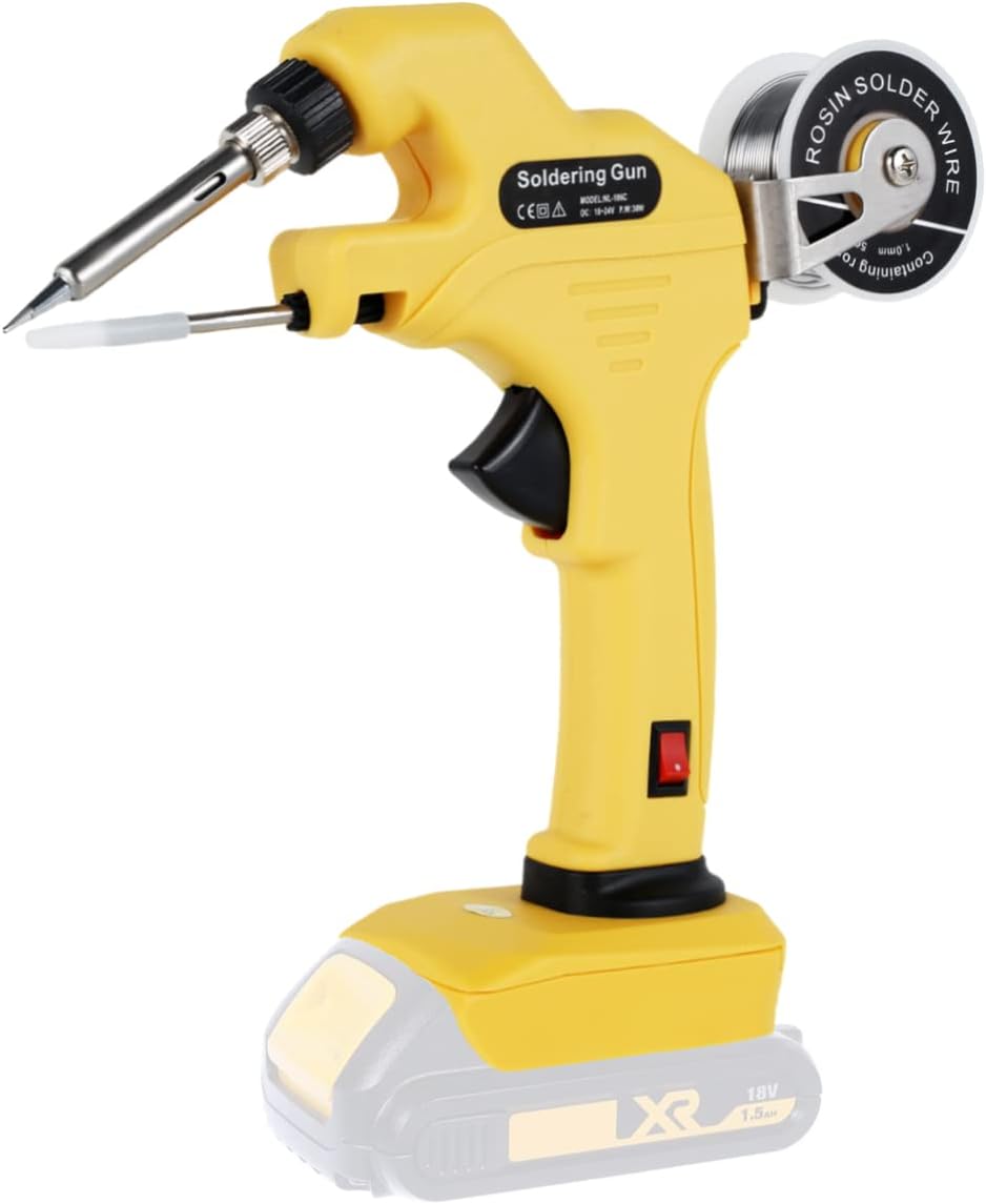 Cordless Soldering Iron Kit, Automatic One Hand Soldering, 30W 18-24V ...
