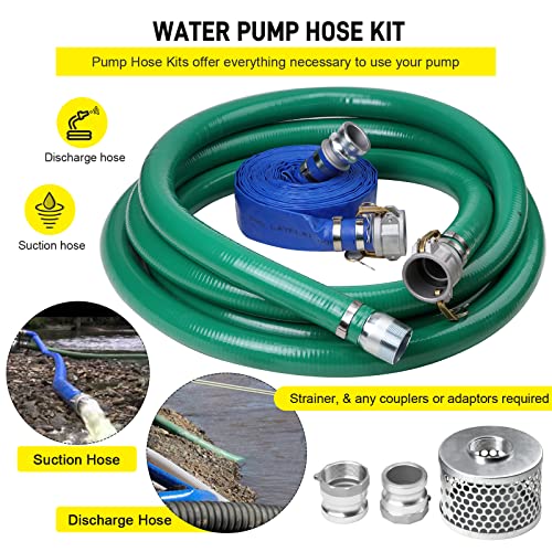 Snapklik.com : Discharge Hose Pump Kit Includes 2 X 50 Blue PVCBackwash ...