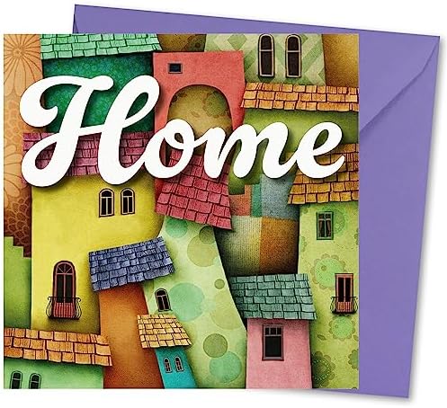 New Home Card. New House Card with Matching Envelope. House Design ...