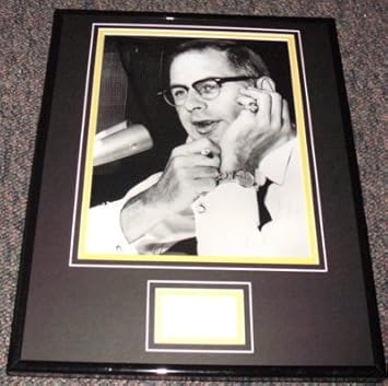 Bob Prince Gunner RARE Signed Framed 11x14 Photo Display JSA Pirates ...