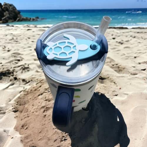 Amazon.com: Customized Sea Turtle Name Plate and Lid Topper for Stanley ...