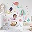 Amazon.com: Mfault Mermaid Vibes Wall Decals Stickers, Sea Creature ...