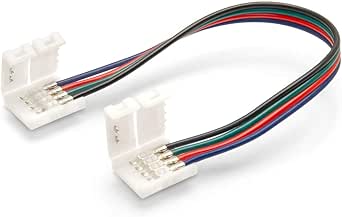 4-Pin Connector Clip Connector for RGB LED Strips Stripes (15 cm ...