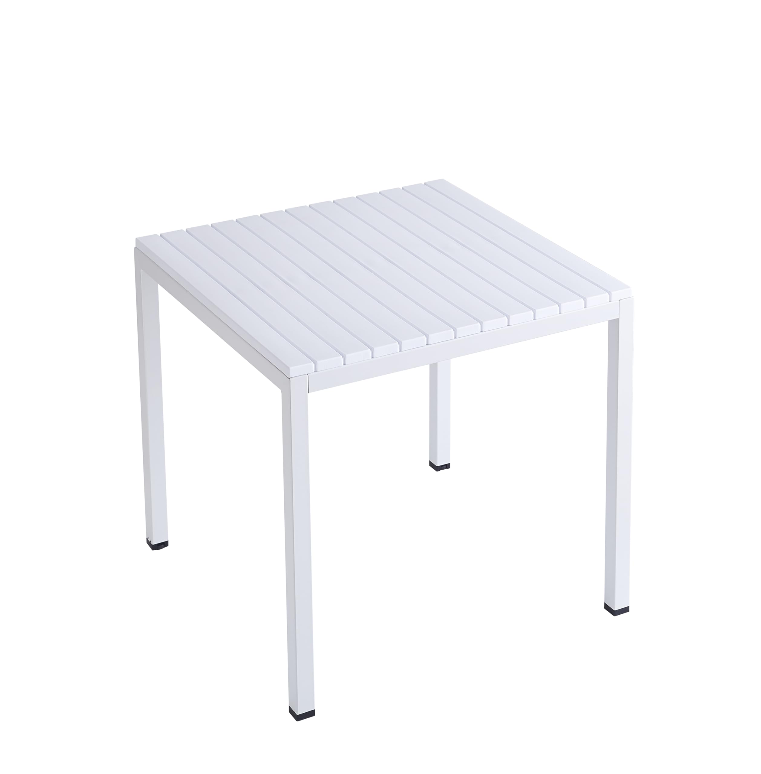 Amazon.com: Xdeco Plastic Outdoor Dining Table with Metal Legs, Weather ...