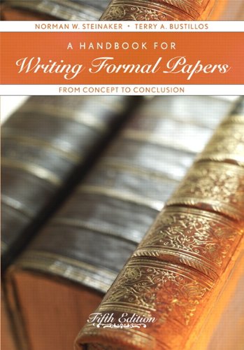 Amazon.com: A Handbook for Writing Formal Papers: From Concept to ...