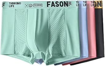 Anneken Mens Underwear Moisture-Wicking Dual Pouch Trunks Support Ball Pouch Bulge Enhancing ...