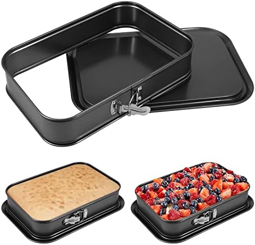 KNFFSAAJL Springform Pan Non-Stick Cheesecake Baking Pan Metal Square ...