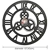 Amazon.com: Vintage Industrial Gear Wall Clock，18 Inch Round 3D Roman ...
