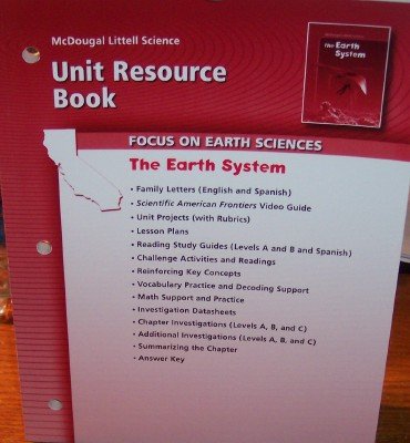 Amazon.com: Science California the Earths System Unit Resource Book ...