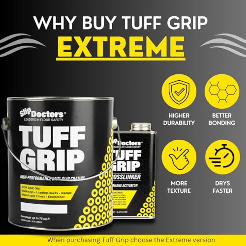 Tuff Grip Extreme Non-Skid Paint for Ramps, Floors, Decks & Stairs ...