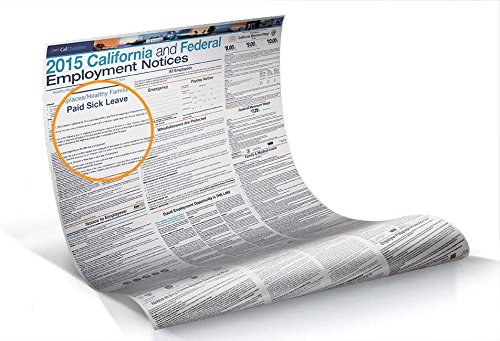 2015 California and Federal Employment Notices Poster - Laminated ...